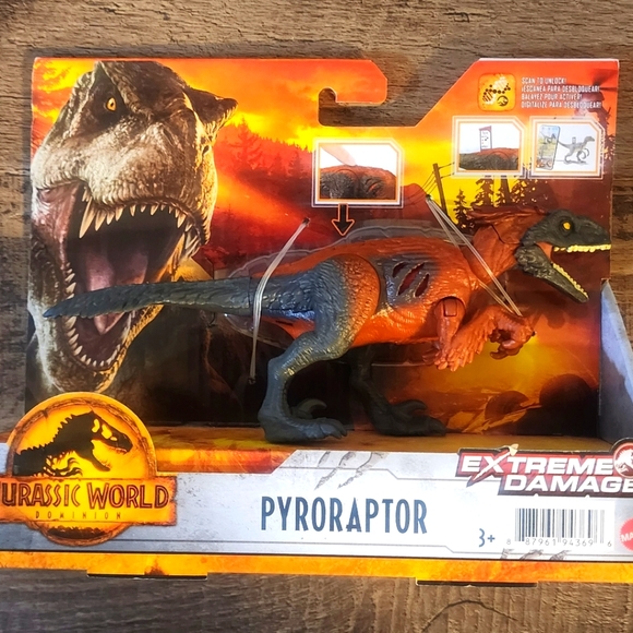 Mattel | Toys | Jurassic World Dominion Extreme Damage Pyroraptor ...